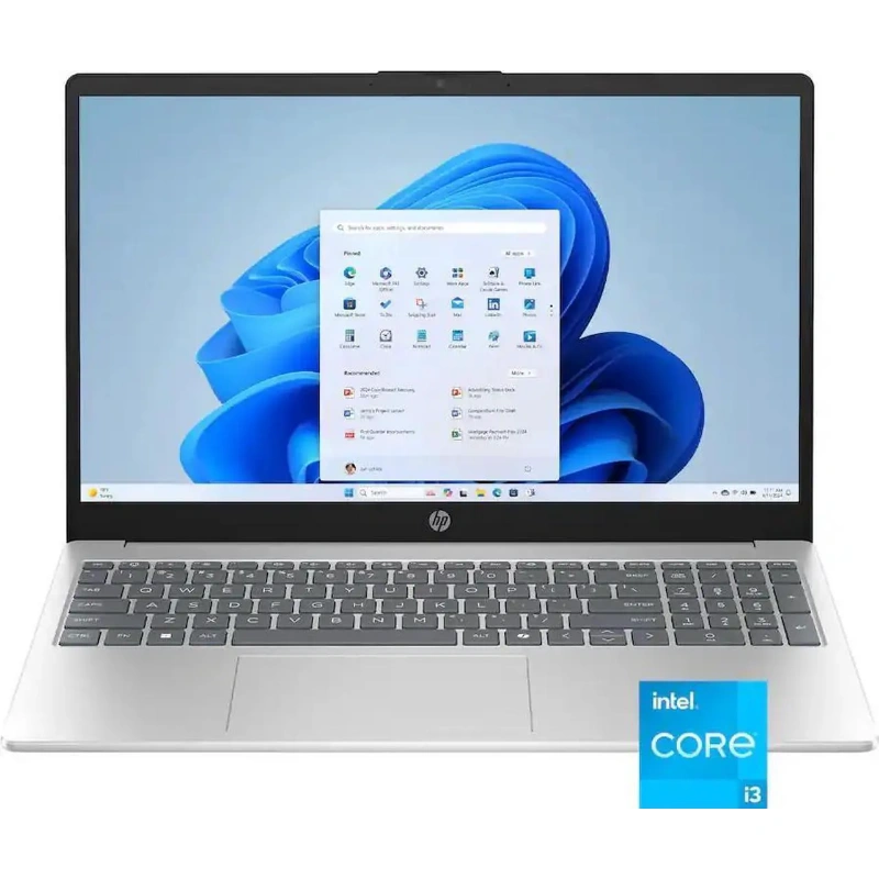 HP 15 Intel Core i3 N305 8GB RAM 128GB UFC 15.6 Inch HD Silver Laptop ...